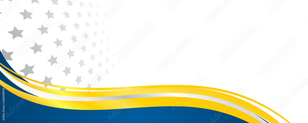 Yellow and blue white background with stripes. Vector abstract ...