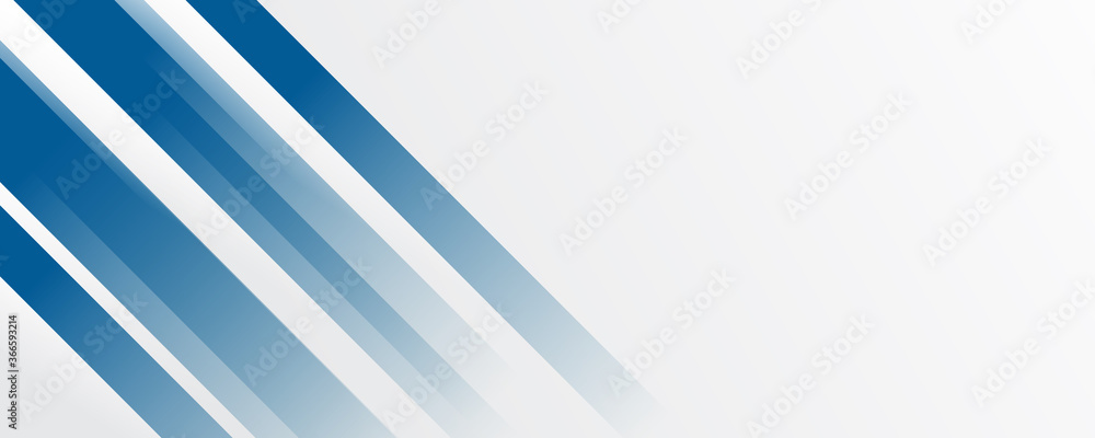 Modern blue and white banner background with line elements. Vector ...