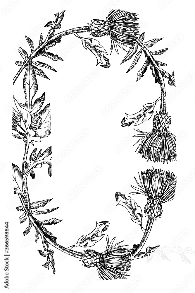 letters from the devil break; graphic black and white drawing of the ...