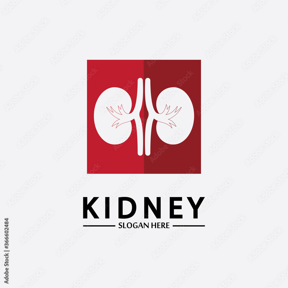 Health and Care Kidney Logo Design Concept. Urology Logo Vector ...