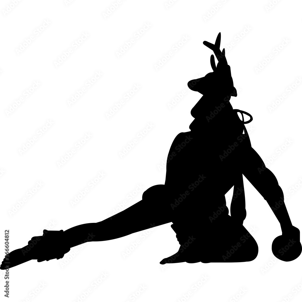 Danza del Venado Silhouette Vector Stock Vector | Adobe Stock