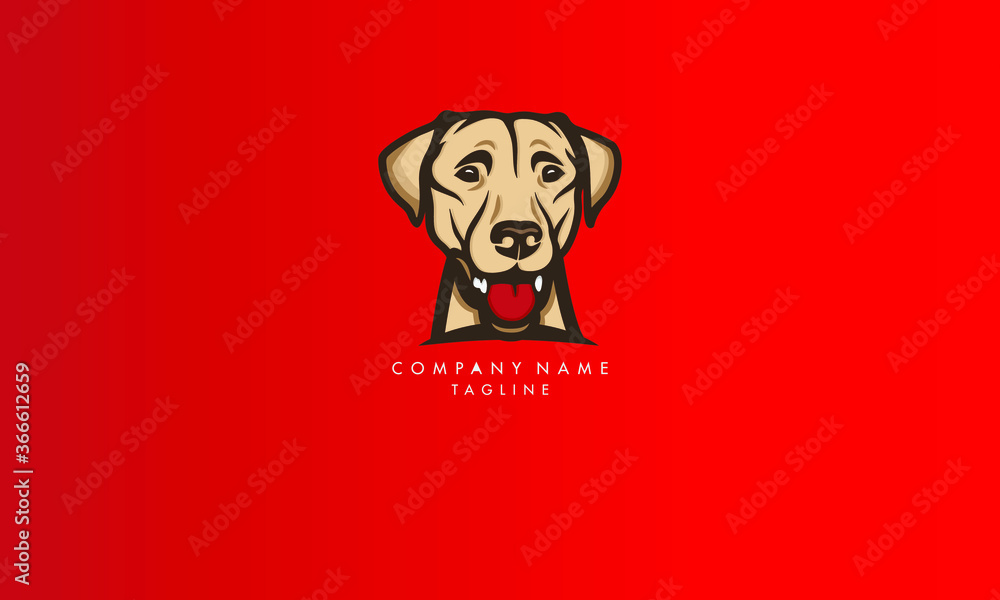 Animals Logos Collection. Animal logo set. Blue and Red background ...