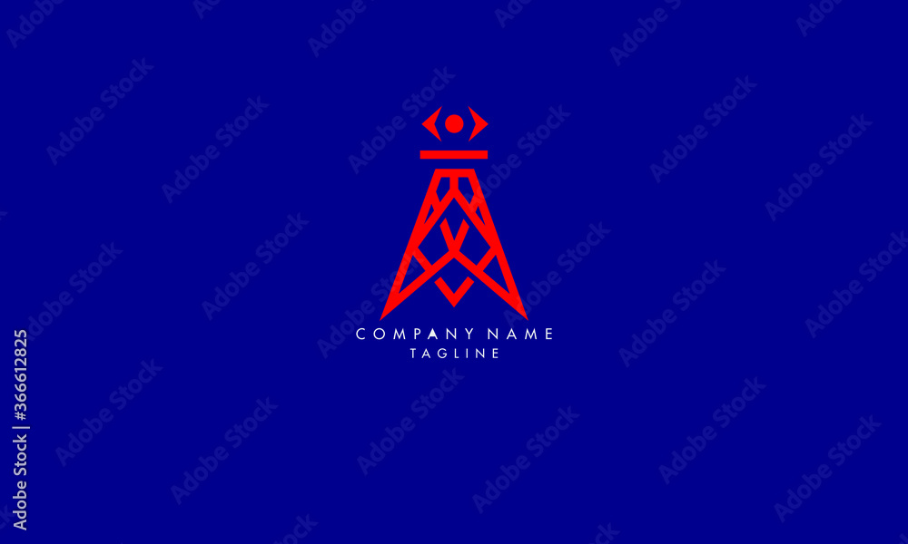 Animals Logos Collection. Animal logo set. Blue and Red background ...