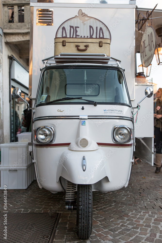 November 22, 2015 - Mariano Comense (Italy) Various models of Piaggio ...