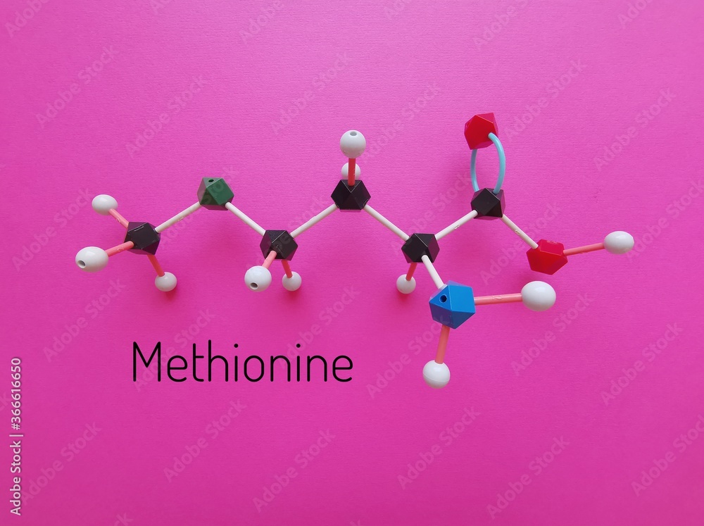 Póster Molecular structure model, structural chemical formula of ...