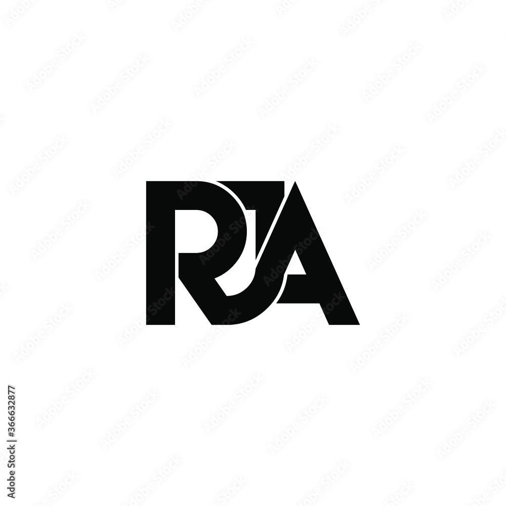 rja letter original monogram logo design Stock Vector | Adobe Stock