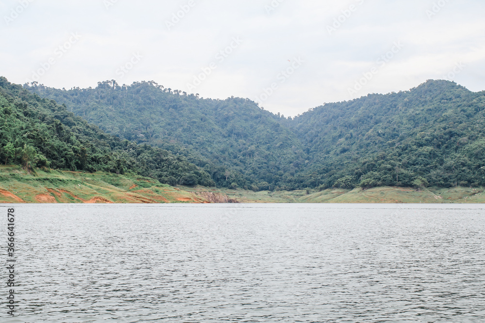 View at Kuhn Darn dam lake in Thailand.Beauty of nature concept ...