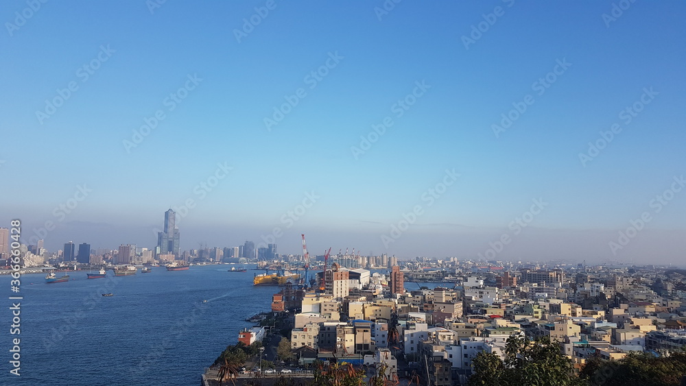 Sizihwan citiscape, water view, ocean view, sea view, seafront, a ...