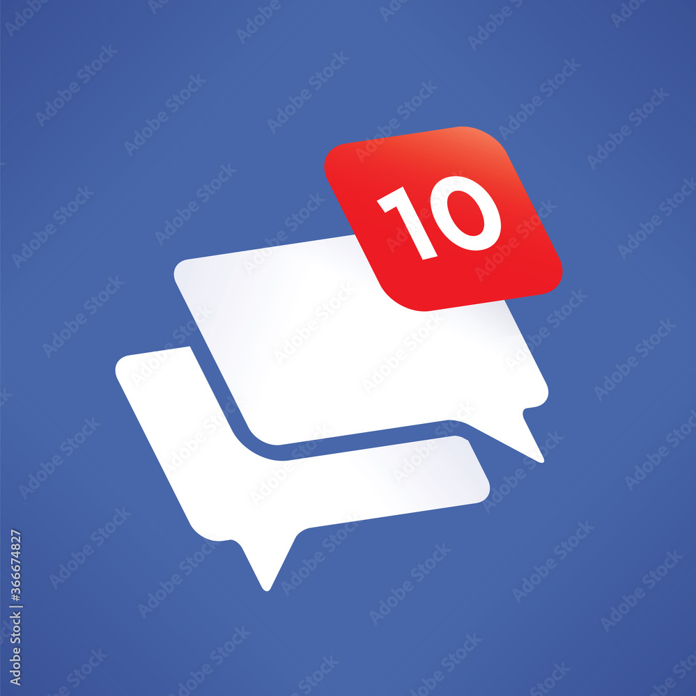 Facebook Message Notification Icon