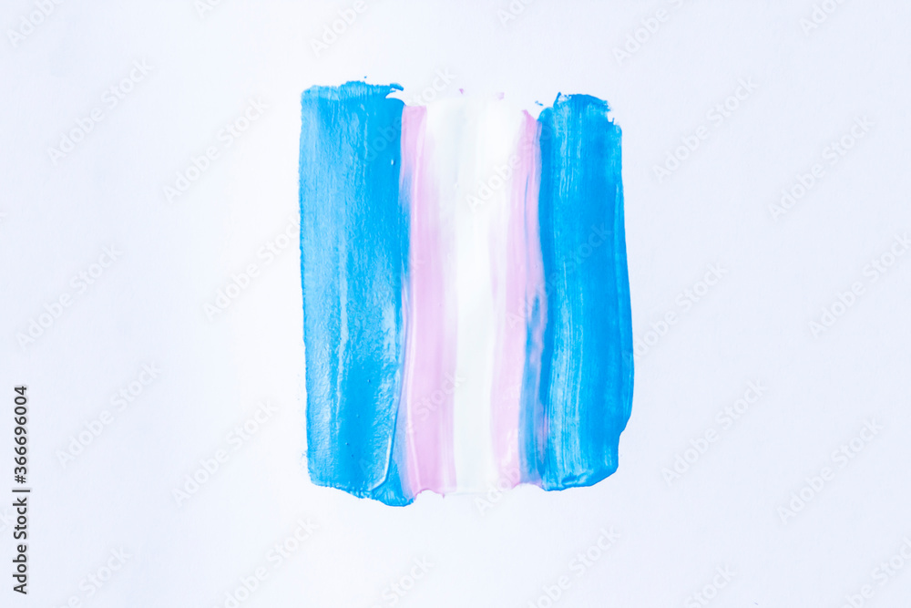 The paints colors of transgender flag. Conceptual illustration lesbian ...