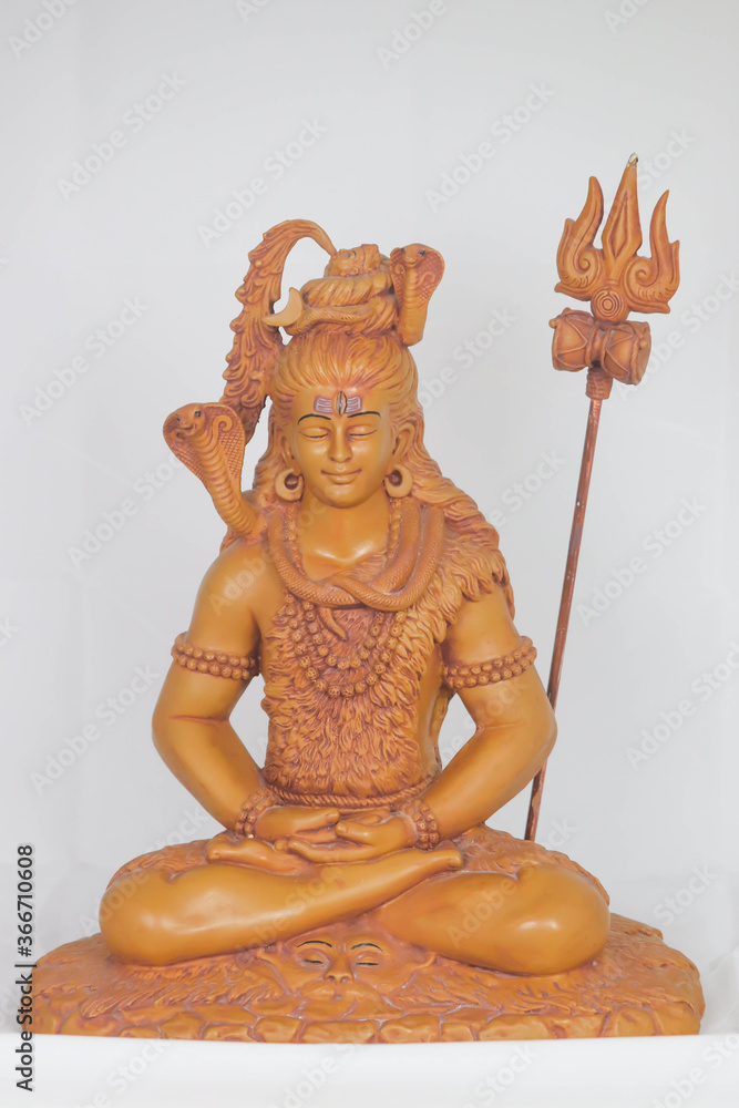 Beautiful Carved Color Painted Handcrafted Statue Of Indian Hindu Lord ...