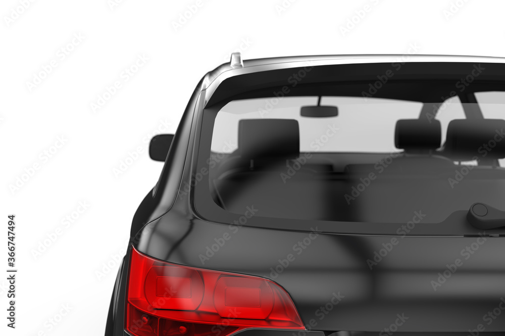 Back window car, mockup Stock Illustration | Adobe Stock