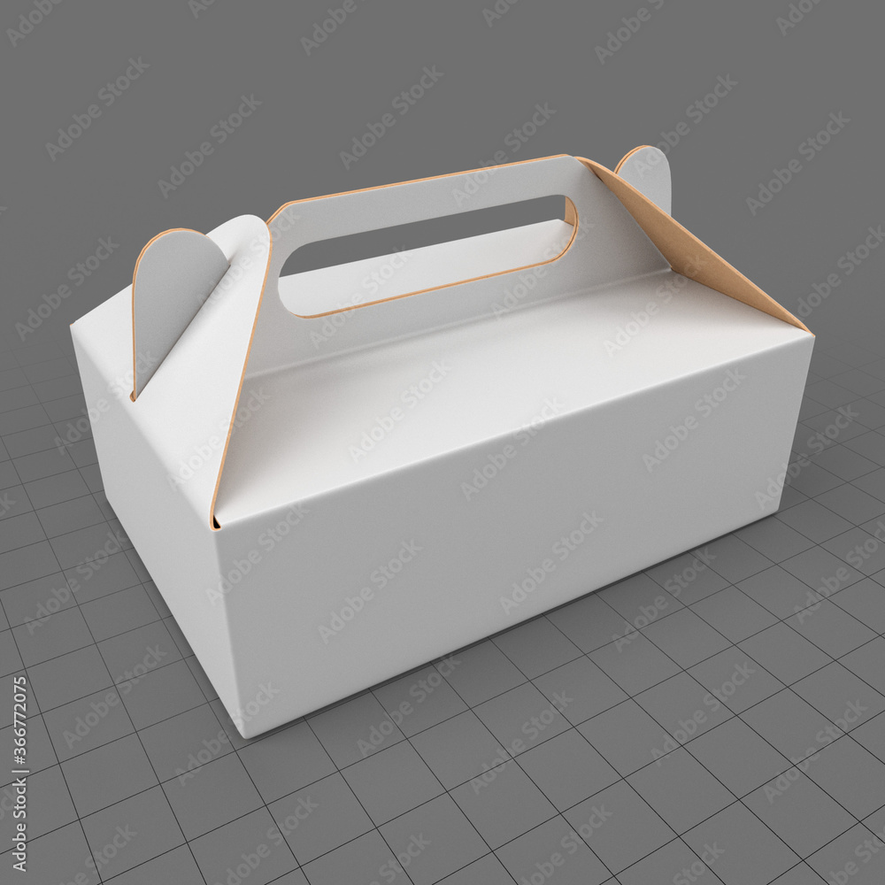 Gable box 3 Stock 3D asset | Adobe Stock