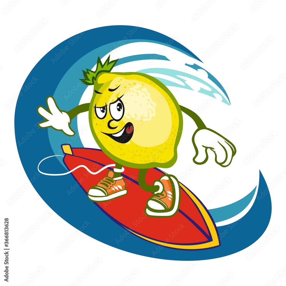 Cartoon lemon - vector image Stock Illustration | Adobe Stock