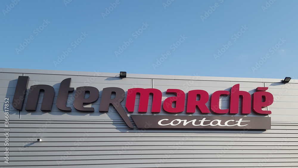 Intermarche contact brand super intermarché logo sign store retail ...