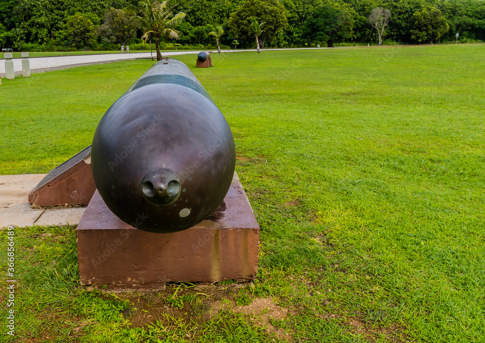 World War II torpedoes in a park in Guam Stock Photo | Adobe Stock