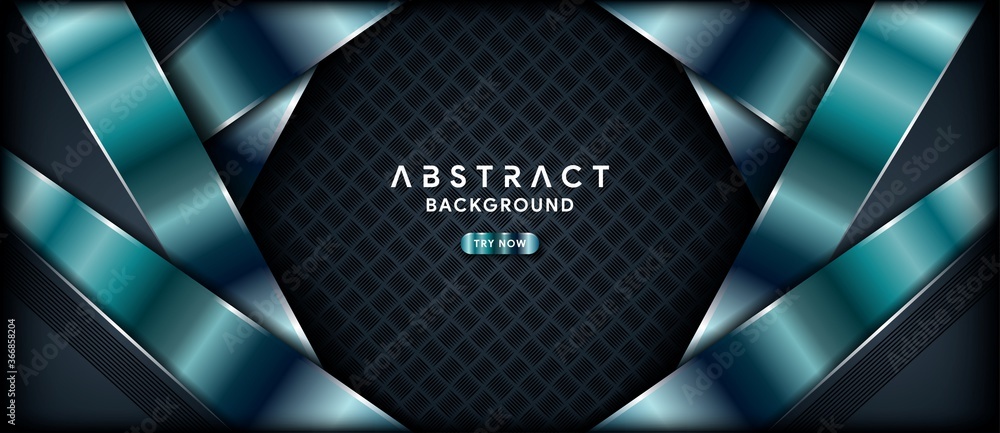 abstract luxury realistic metallic design background with overlap ...