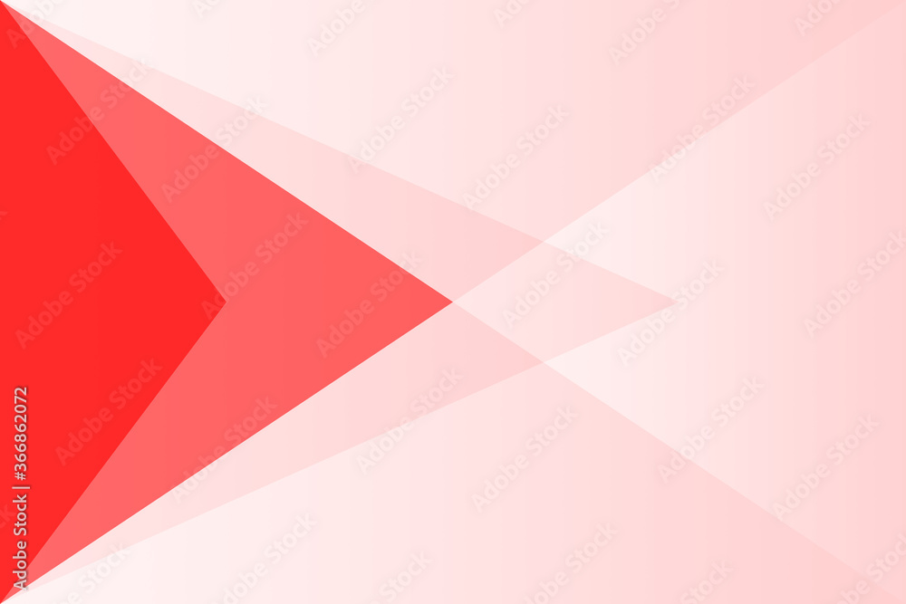 Red and white geometric arrows and contemporary triangles shape for ...