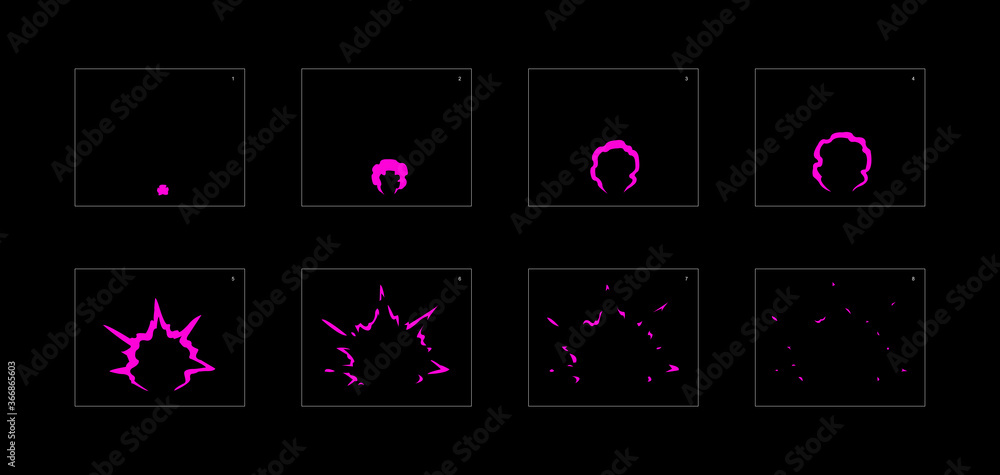 Shine poison explosion effect. Poison explosion animation effect ...