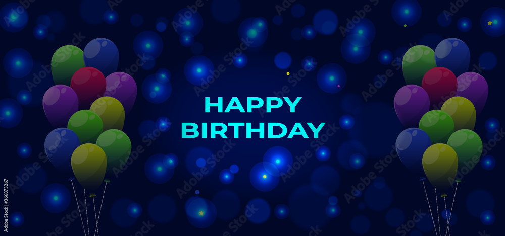 Realistic birthday background concept Stock Vector | Adobe Stock