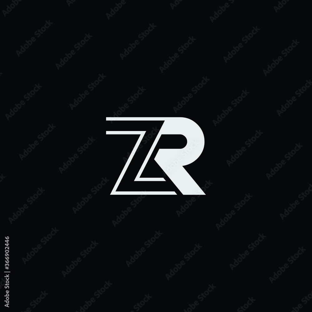 ZR or RZ logo and icon designs with different colors Stock Vector ...