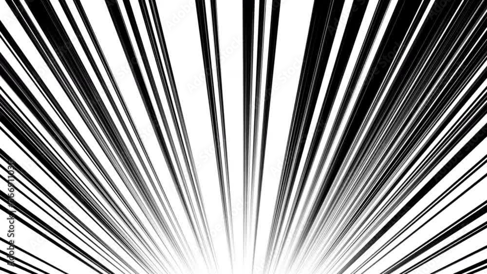 Japanese comic material. Speed line, Effect line, Concentration line ...