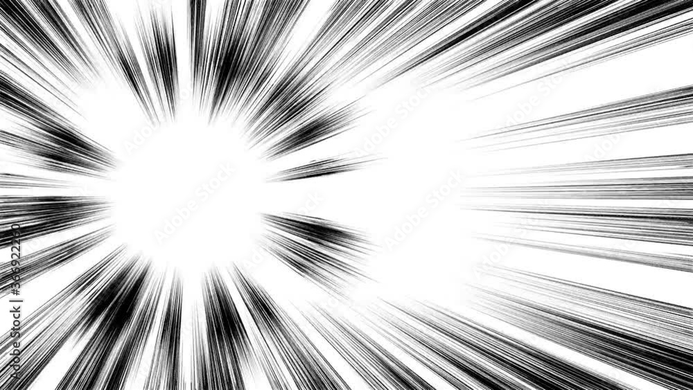 Japanese comic material. Speed line, Effect line, Concentration line ...