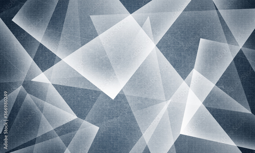 abstract blue background with layers of transparent shapes in random ...