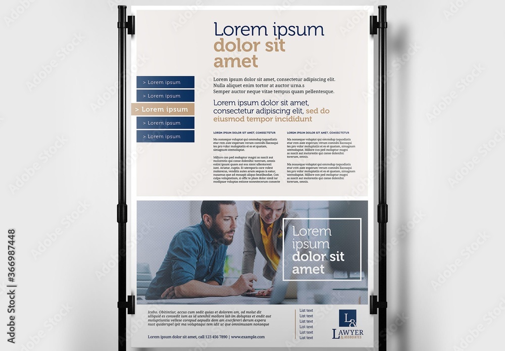 Simple Business Poster Layout Stock Template | Adobe Stock