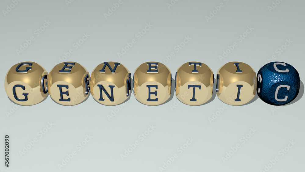 genetic combined by dice letters and color crossing for the related ...