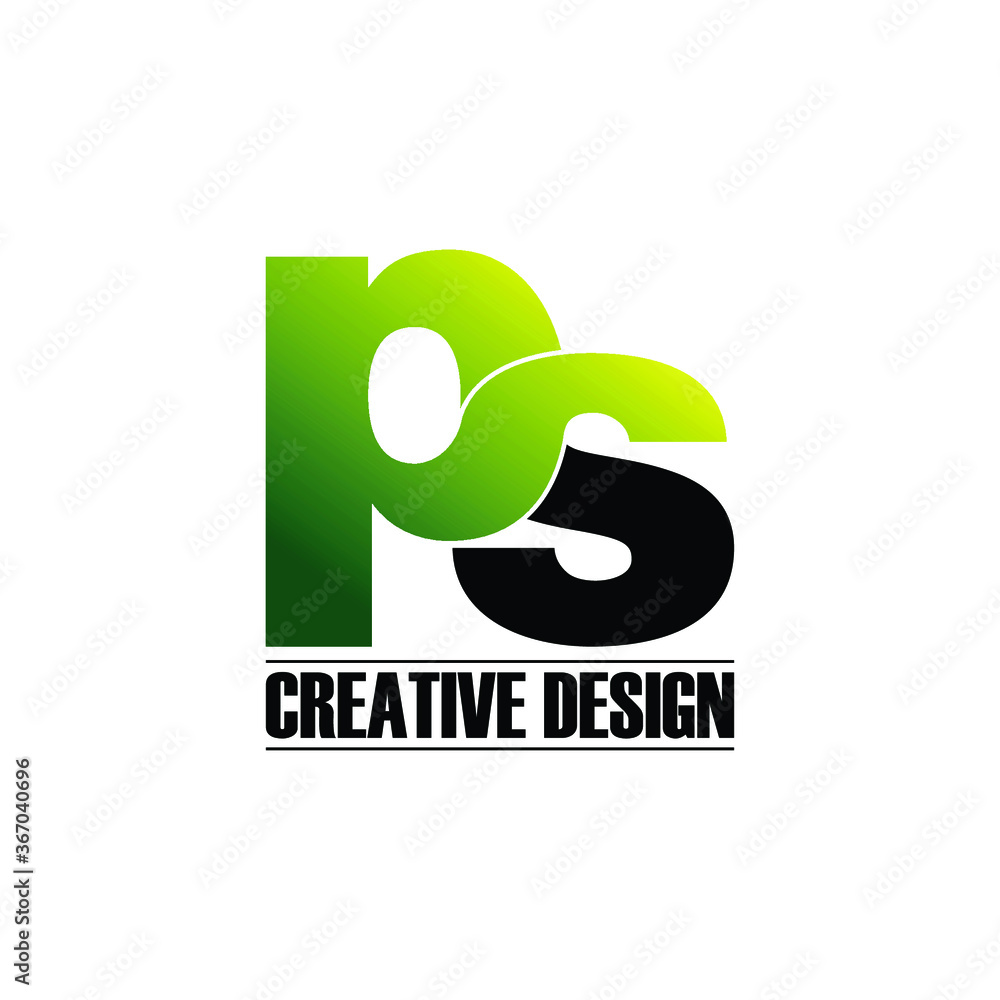 Letter PS simple monogram logo design vector Stock Vector | Adobe Stock