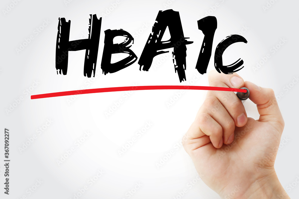 Hba1c text with marker, medical concept background Stock Photo | Adobe ...