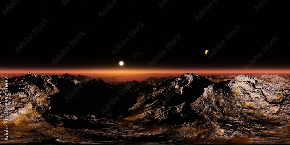 Mars, HDRI, environment map , Round panorama, spherical panorama ...