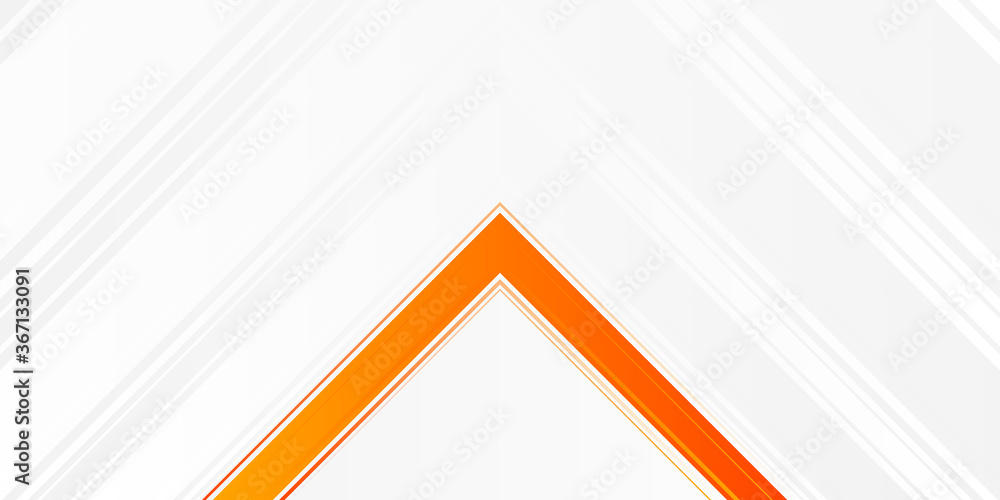 Modern simple orange white presentation background with orange stripes ...