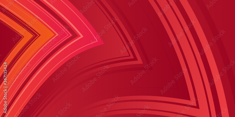 Modern red presentation background with curve wave lines texture ...