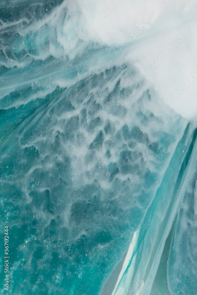 Original color epoxy resin texture. Abstract art background. close up ...