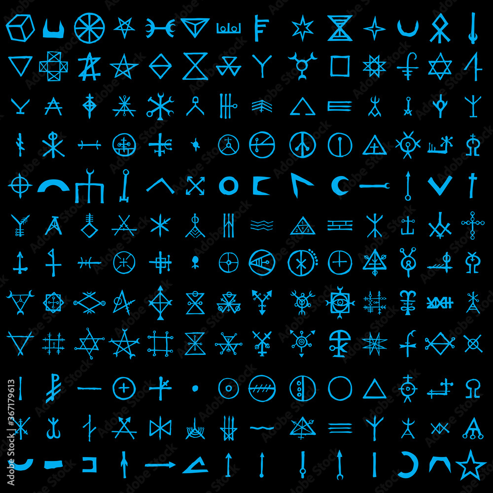 Non binary futuristic cyberspace code background. Digital alien matrix ...