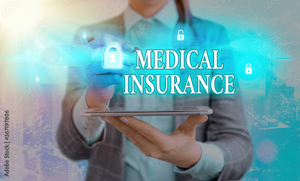 Handwriting text writing Medical Insurance. Conceptual photo system of ...