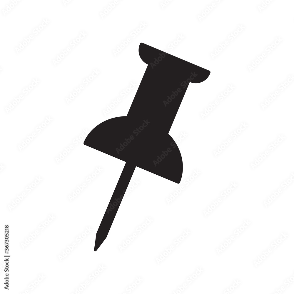 Push pin icon vector Stock Vector | Adobe Stock