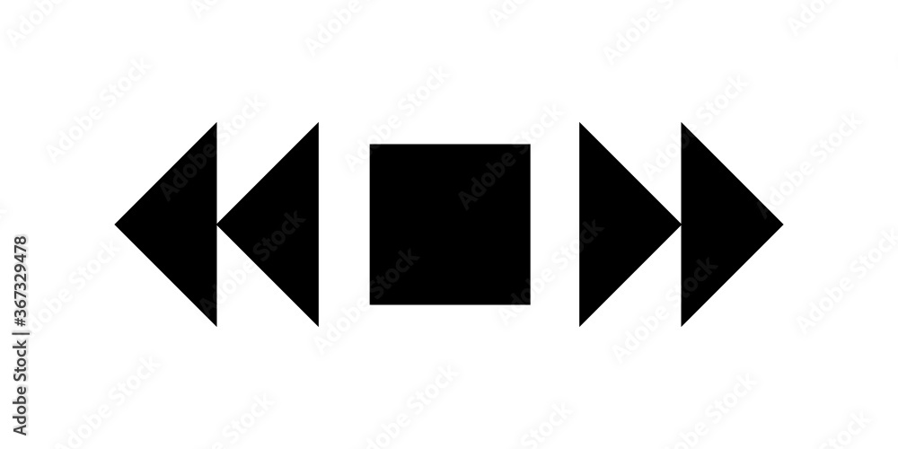 vector logo design icon previous next button, vector illustration of ...