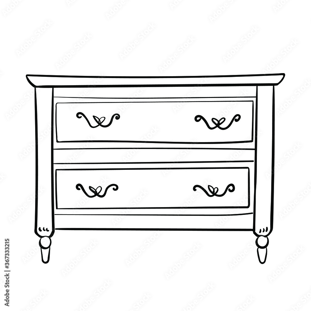 Vintage chest of drawers/ Vintage furniture/ Interior design elements ...