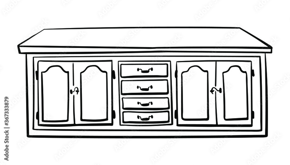 Vintage kitchen island with drawers/ Vintage furniture/ Interior design ...