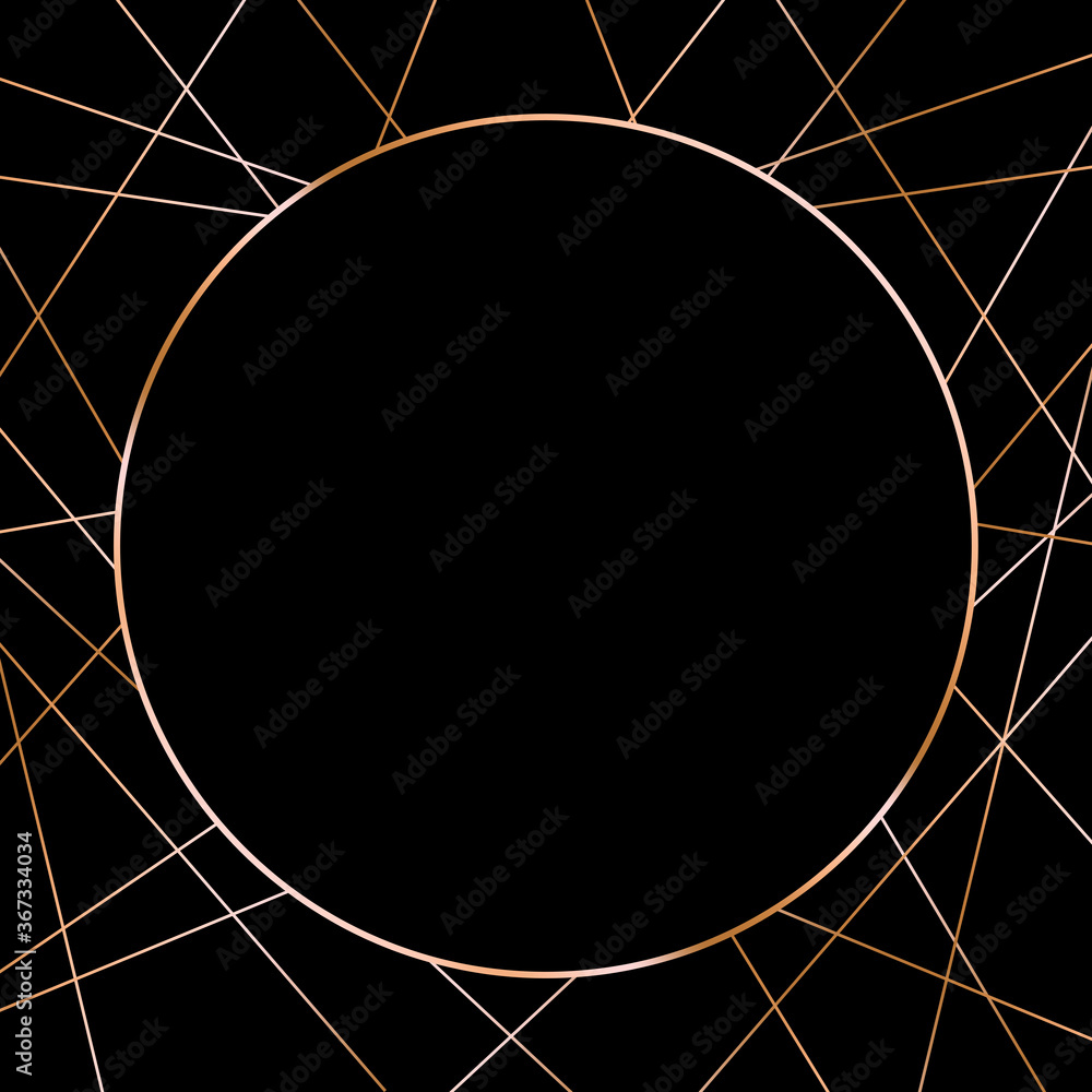 abstract black background with golden lines Stock Illustration | Adobe ...