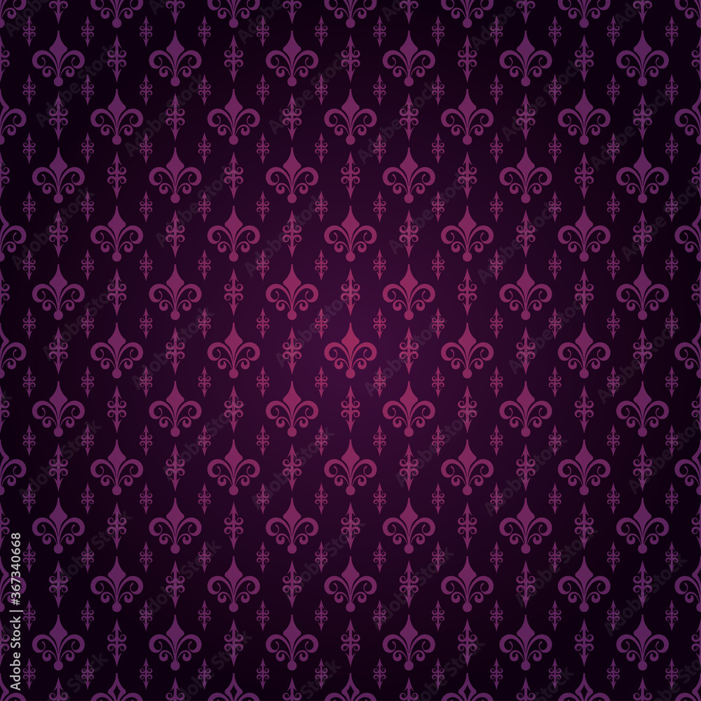 Dark purple background pattern. Vintage wallpaper texture. Pattern for ...