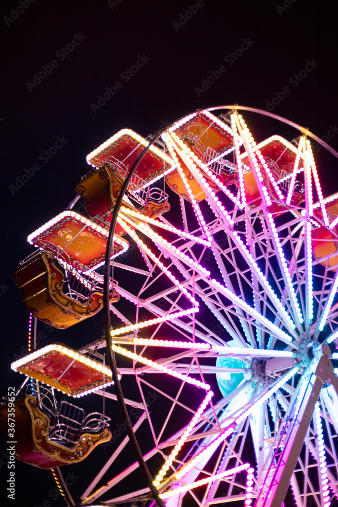 Ferris Wheel Photography At Night