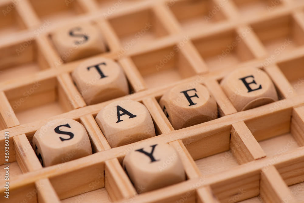 word cloud for stay safe Stock Photo | Adobe Stock