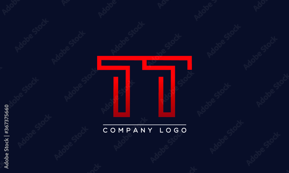 Creative letters TT Logo Design Vector Template. Initial Letters TT ...