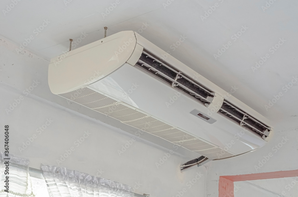 Side Angle Of Indoor Unit Of A Split Air Conditioning System Stock ...