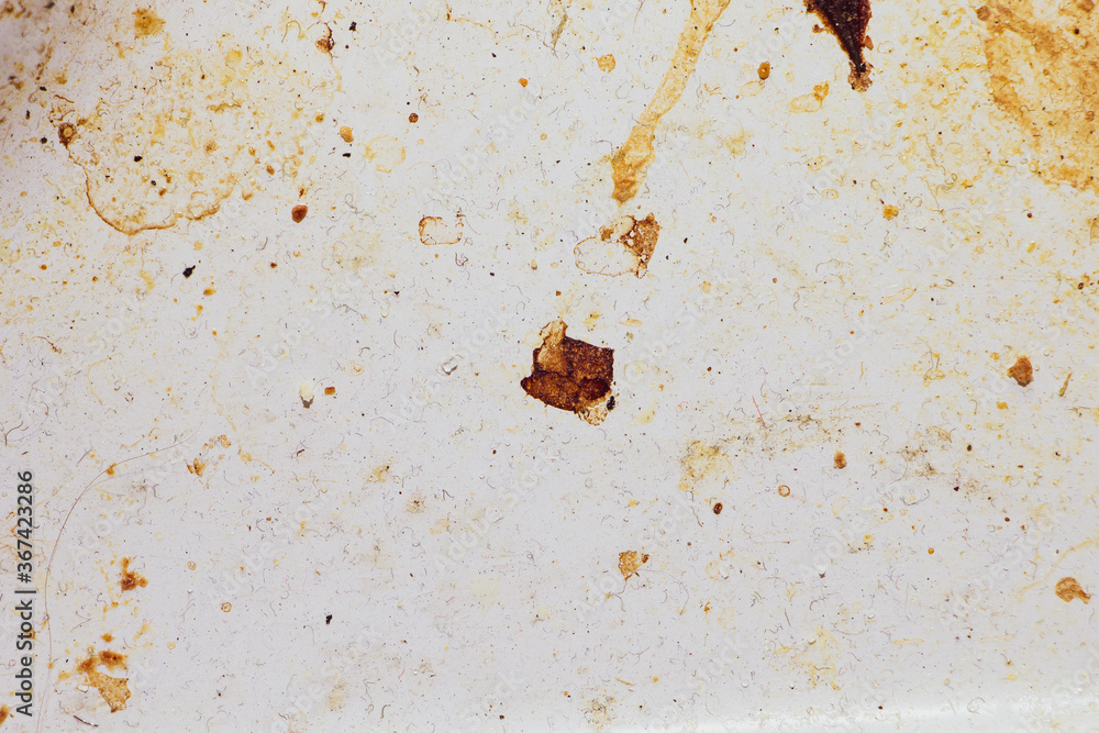 Texture of dirty stains and grease on white stove Stock Photo | Adobe Stock