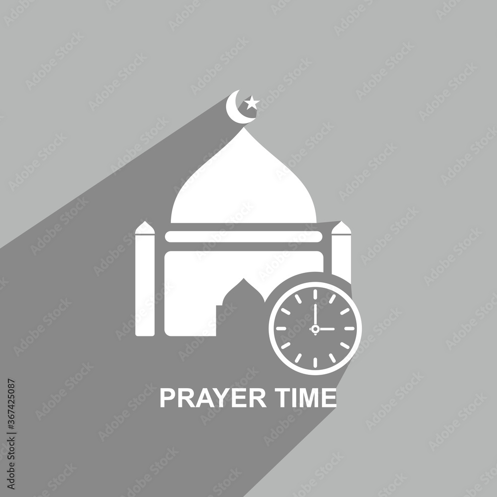 prayer time icon, Religion icon vector Stock Vector | Adobe Stock
